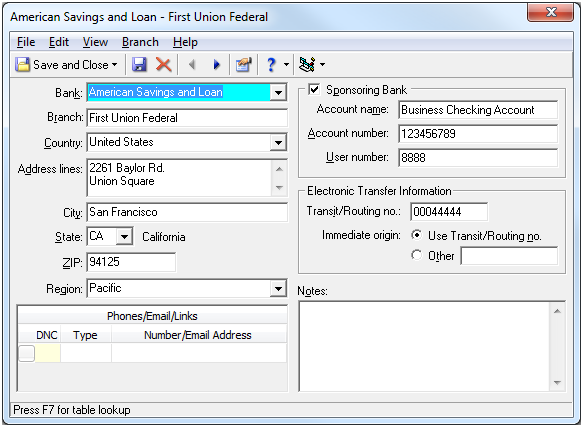 Error: Invalid Transit/Routing Number: Transit/Routing no