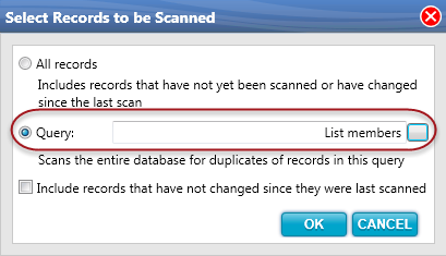 Can MergeOmatic Search for List Management List Members