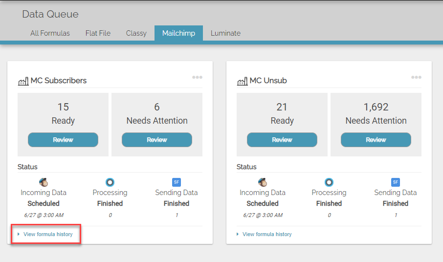 How to View Formula History