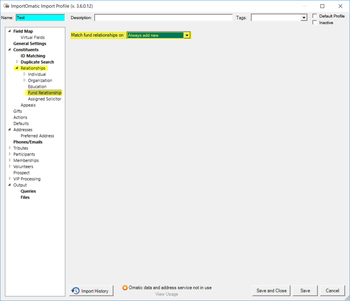 How to Add a New Fund Relationship Instead of Overwriting Existing
