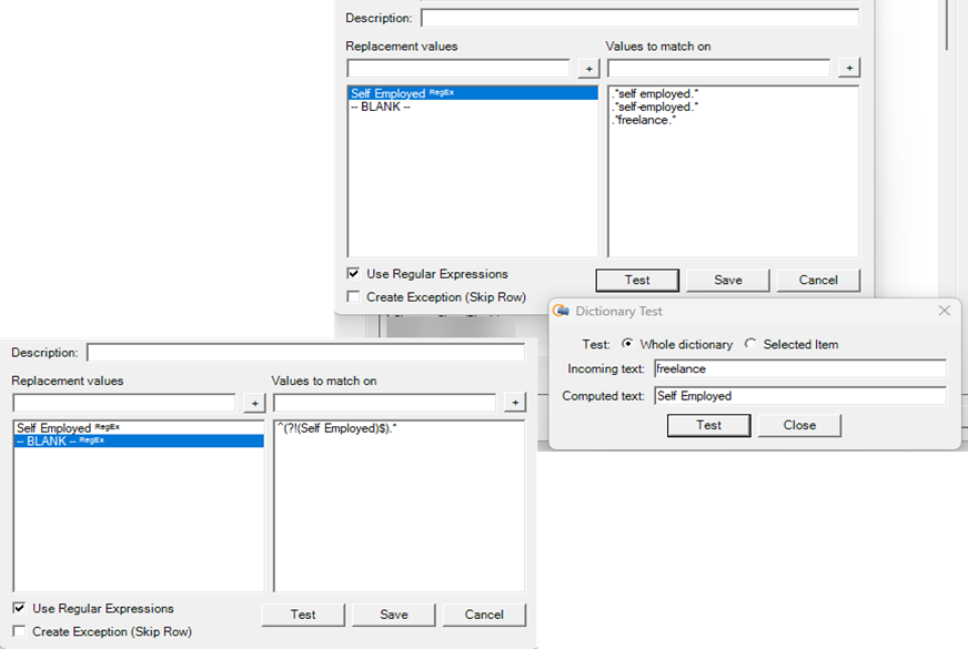 Using Regular expressions to change and then to further eliminate data