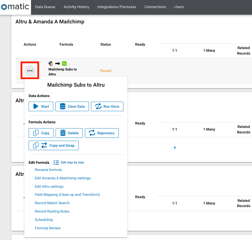How to Run Formulas On Demand