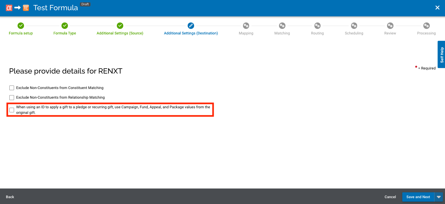 How To Default Recurring Gift/Pledge Fields on a Gift