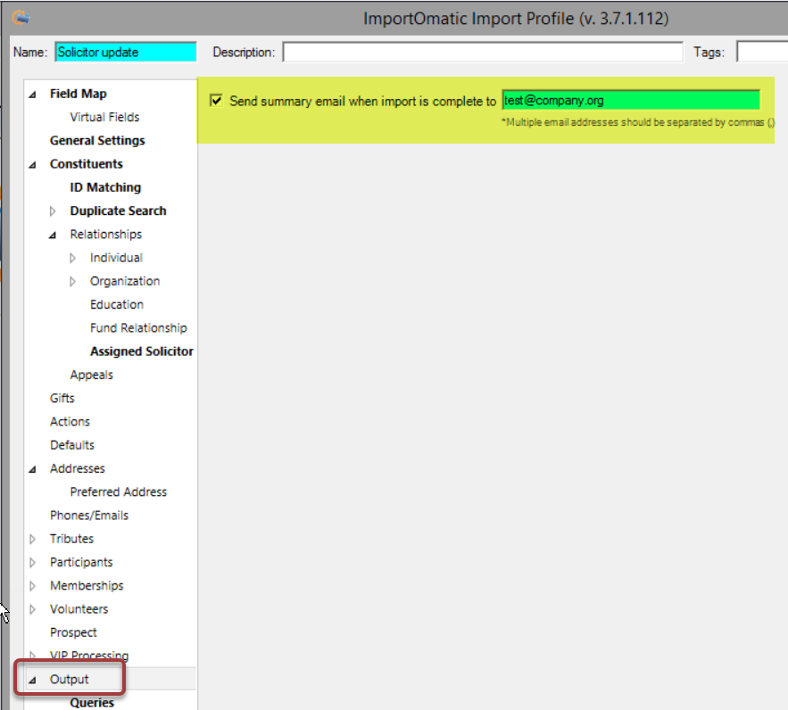 Error: Unable to Save Profile: You Must Setup Email Settings in Order to Send a Summary Email