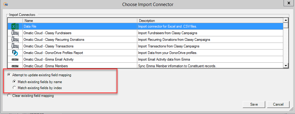 Error: Number of fields in this data row does not match number of fields in the profile