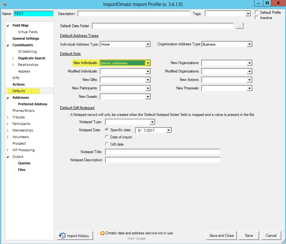 How to Import Additional Addressees/Salutations