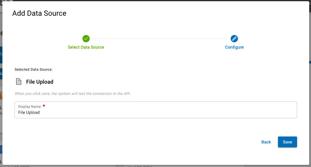 How the File Upload Data Source Works