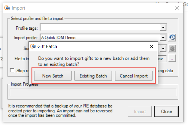 How to Use a Batch Template for Gift Importing