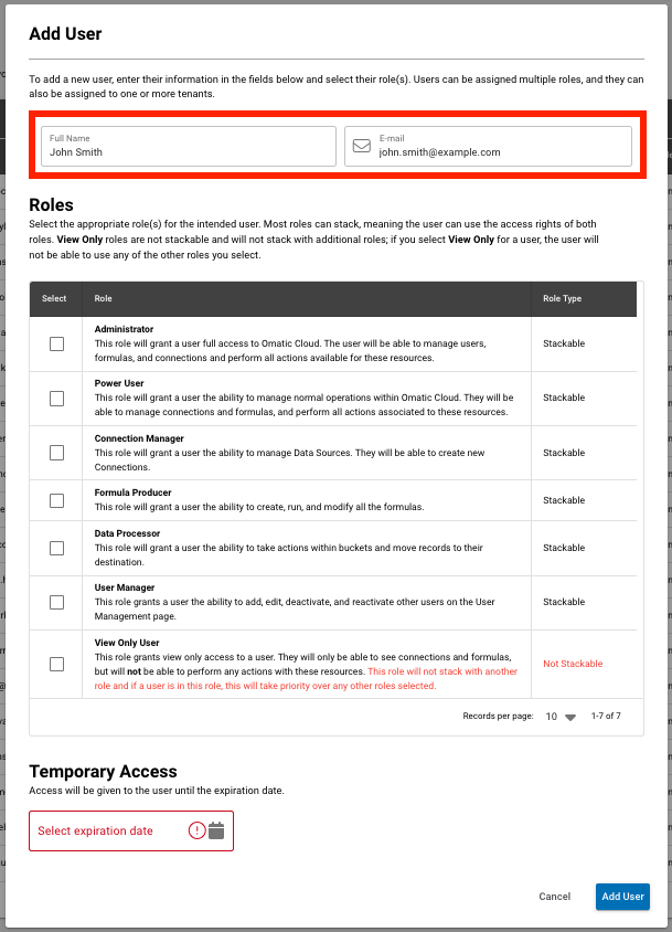 How to Add a New Temporary User