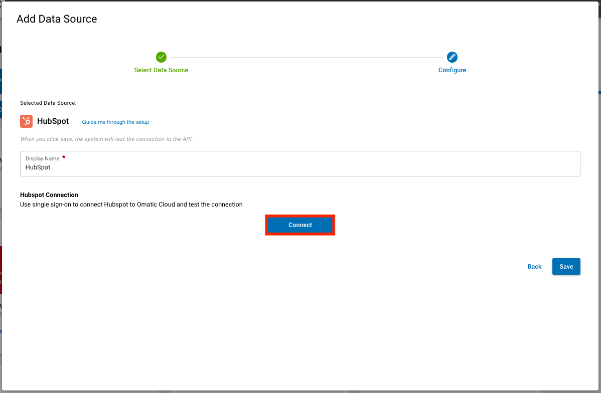 How to Add a New HubSpot Data Source