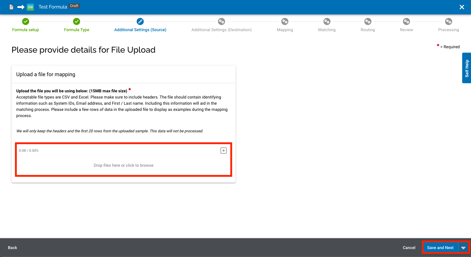 How to Build a Flat File Formula Using the File Upload Data Source