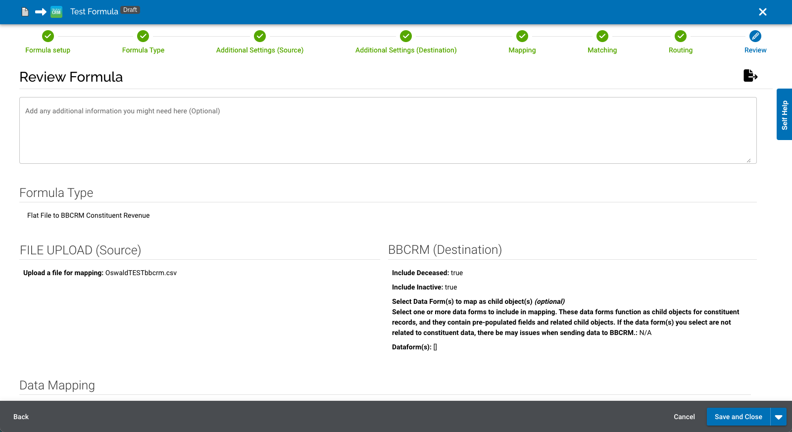 How to Build a Flat File Formula Using the File Upload Data Source