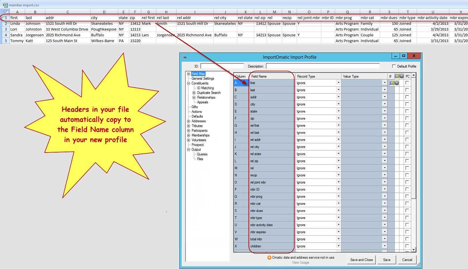 ImportOmatic Configuration - Create a Profile