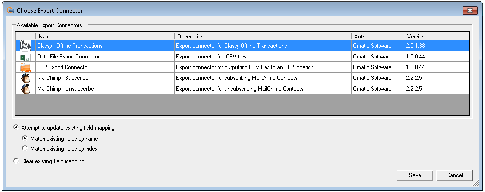 ImportOmatic Export Profile Configuration