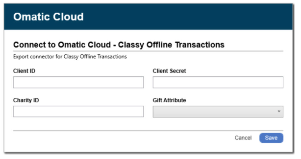 ImportOmatic - Classy Export - Offline Transactions