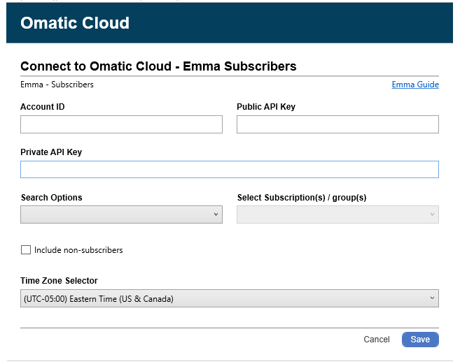 ImportOmatic - Emma Connector Pre-Implementation Checklist