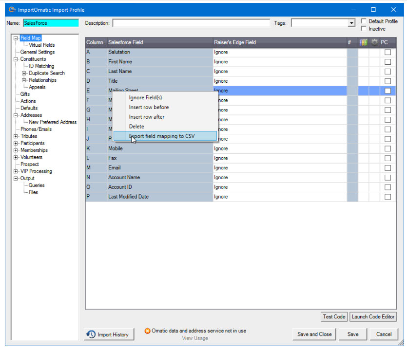 ImportOmatic - Salesforce NPSP Reports Connector Pre-Implementation Checklist