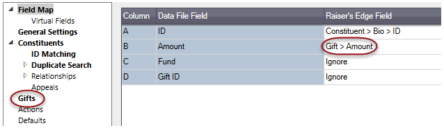 ImportOmatic - Configuration - Profiles - Profile Configuration Screens - Field Map - How To Map ...