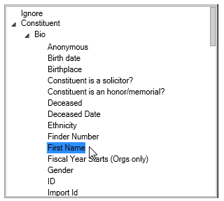 ImportOmatic - Configuration - Profiles - Profile Configuration Screens - Field Map - How To Map ...