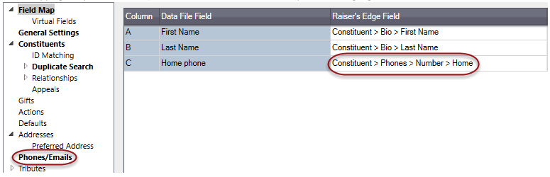 ImportOmatic - Configuration - Profiles - Profile Configuration Screens - Field Map - How To Map ...