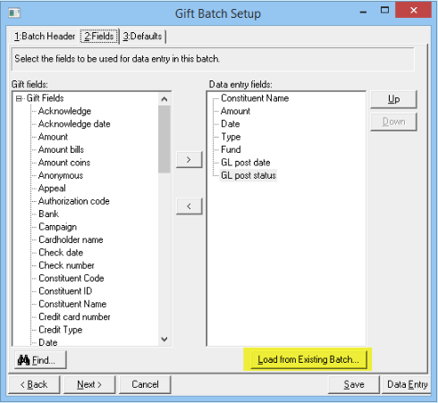 ImportOmatic - Configuration - Profiles - Profile Configuration Screens - Gifts