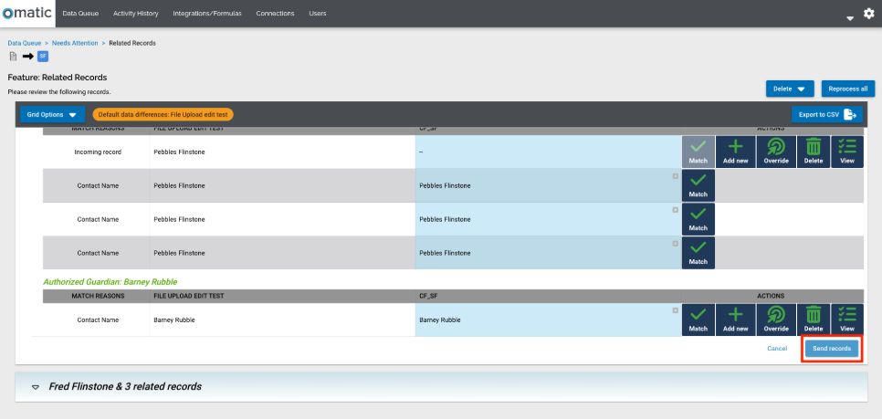 The Related Records Bucket