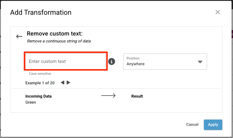 How to Remove Custom Text
