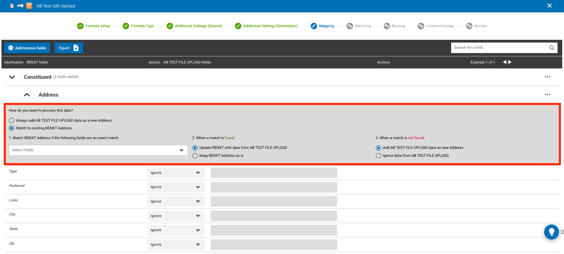 How to Import Address Data